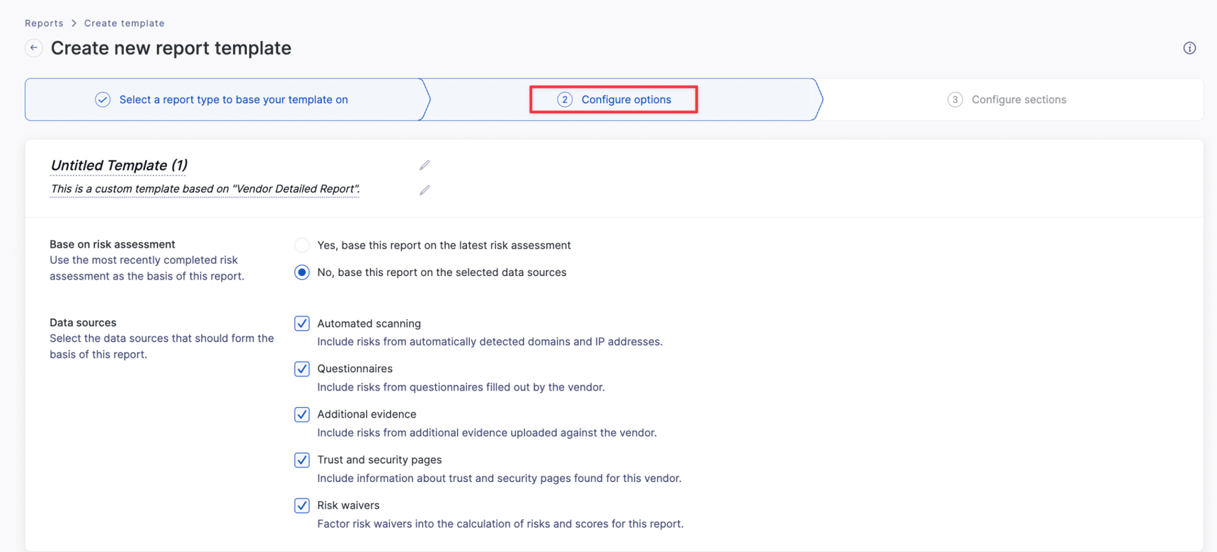 How to create a custom report template