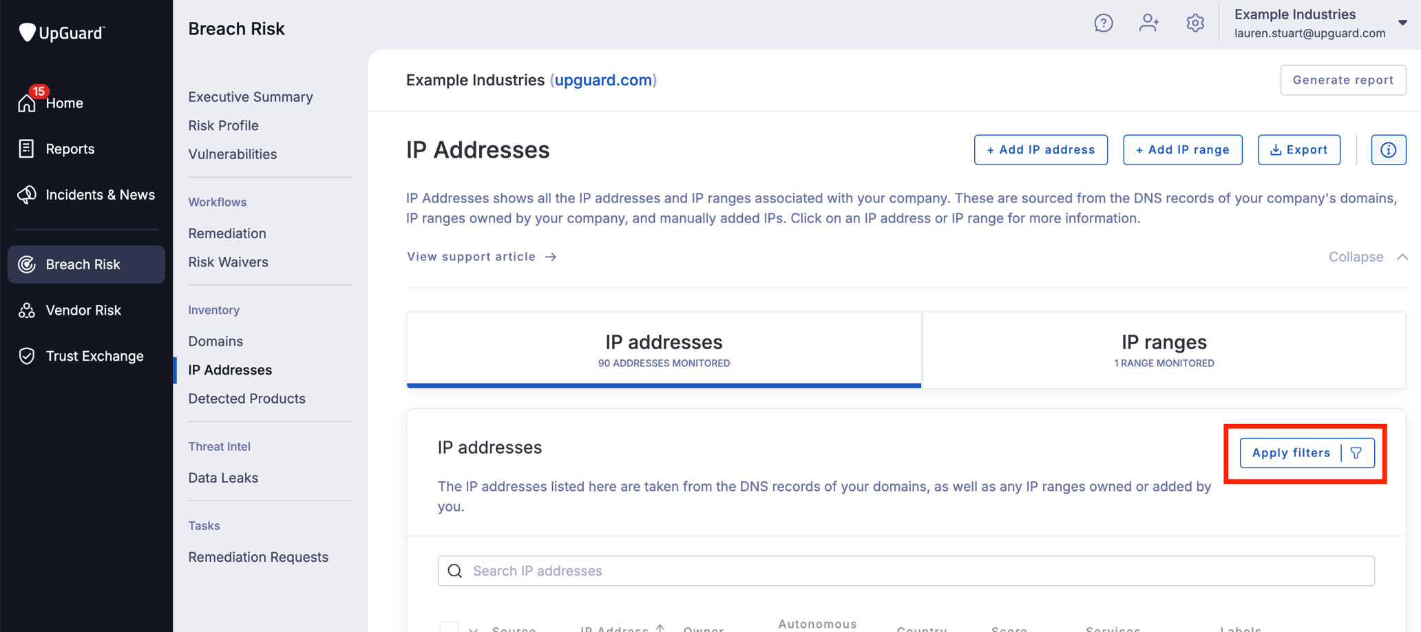 How to filter your IP addresses and IP ranges