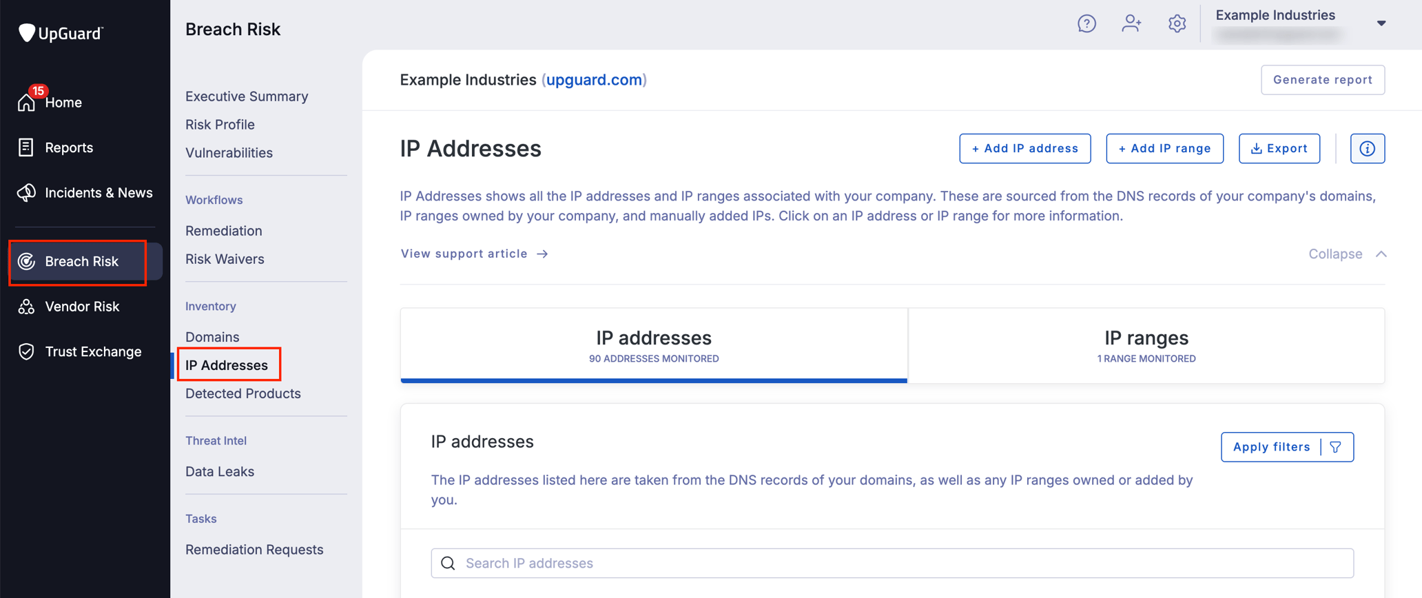 How to monitor your IP addresses and IP ranges