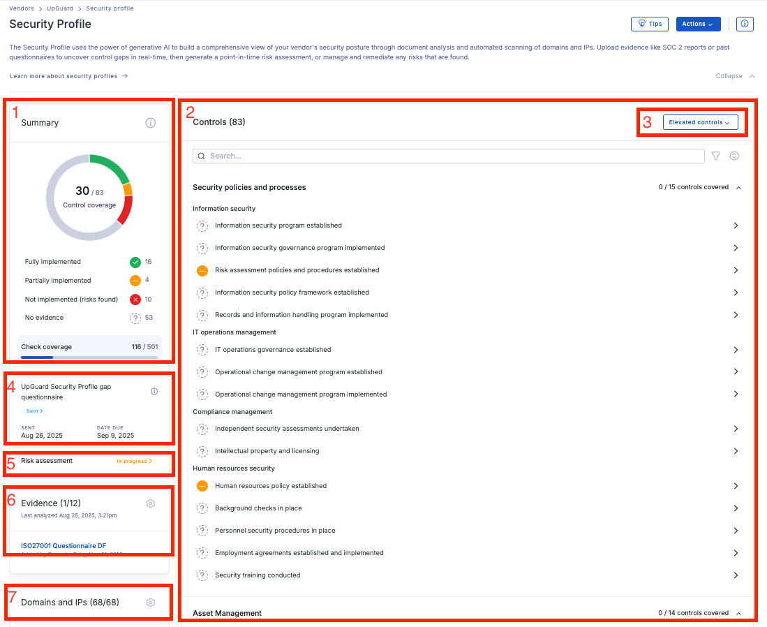 Vendor Risk: Security Profile