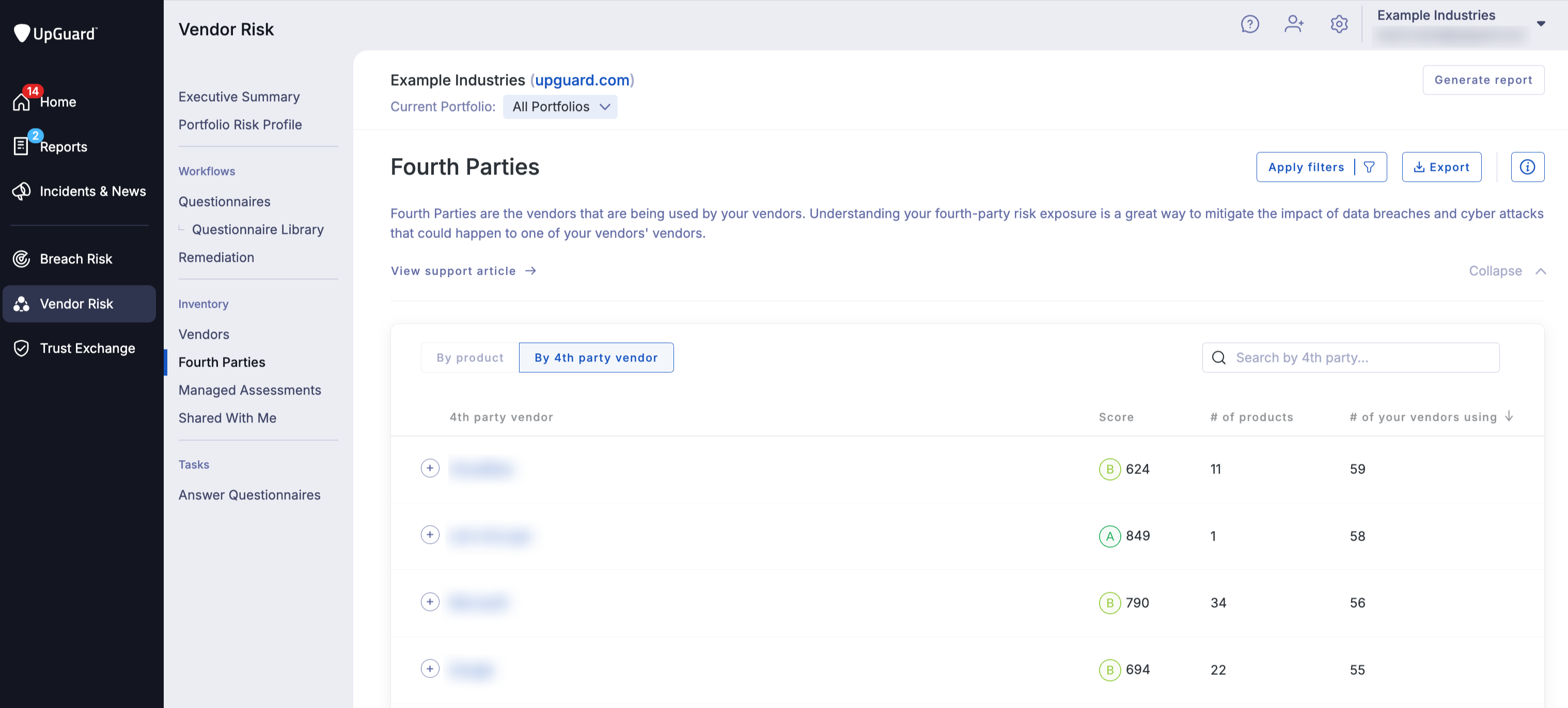 What is the Fourth Parties module?
