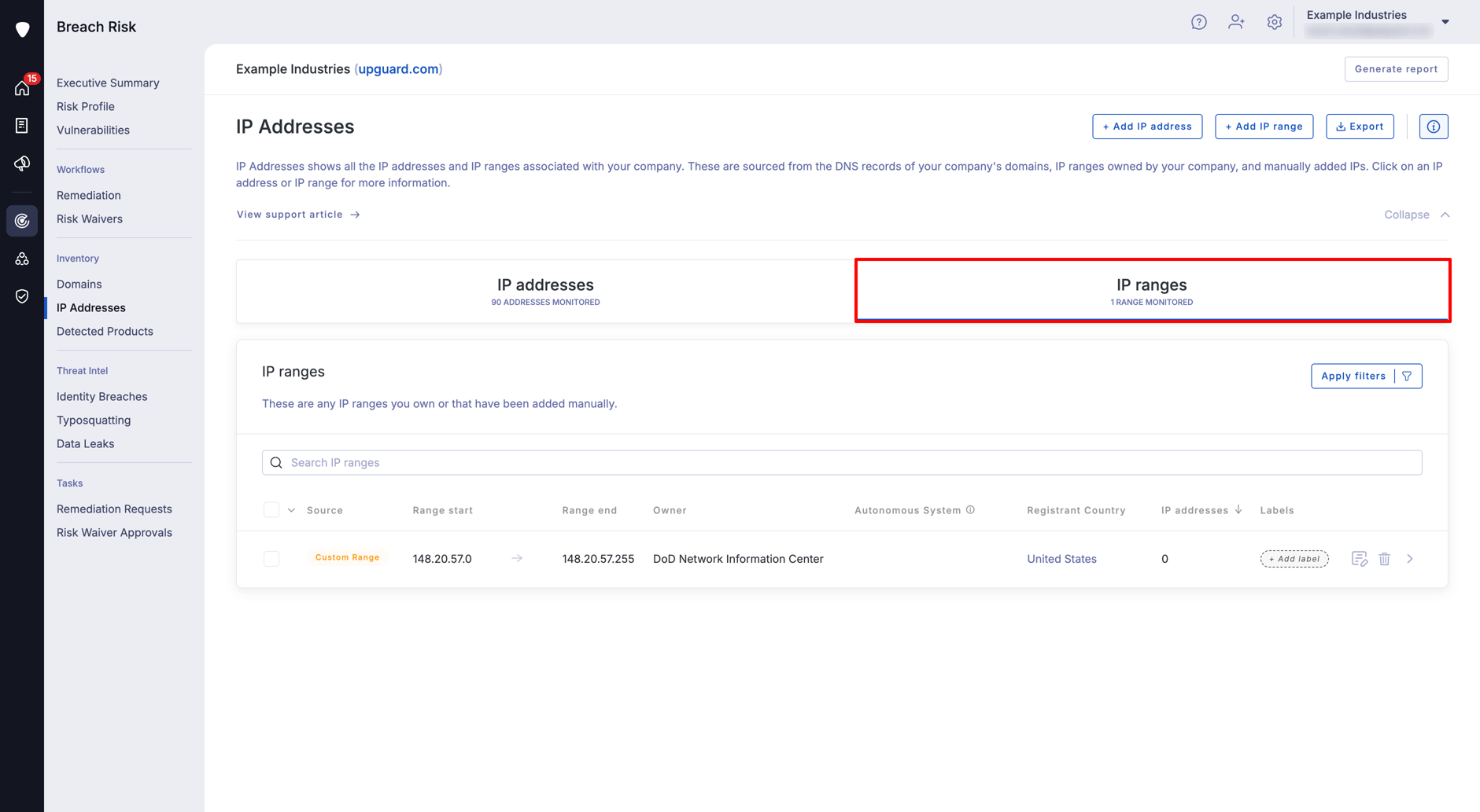 How to monitor your IP addresses and IP ranges
